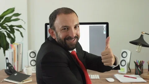 The Reaction of Success, Thumbs Up, Appr... | Stock Video | Pond5
