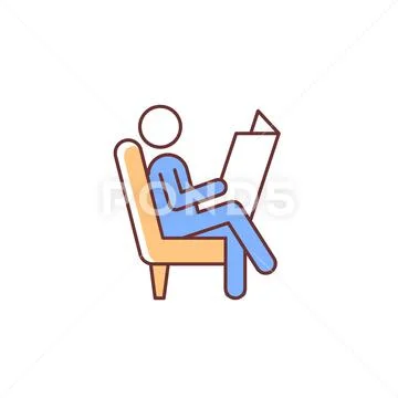 Reading Newspaper Icon
