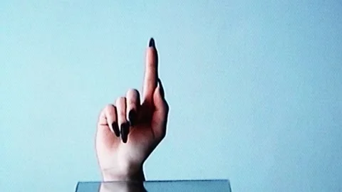 real analog video hand gesture set finge... | Stock Video | Pond5