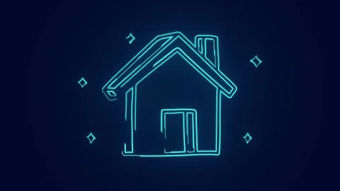 real estate house concept animation | Stock Video | Pond5