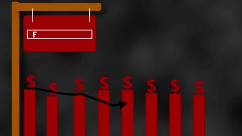 Decrease Graph Stock Video Footage | Royalty Free Decrease Graph Videos | Pond5