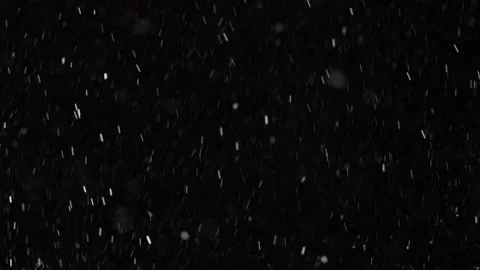 Real falling snow isolated on black back... | Stock Video | Pond5