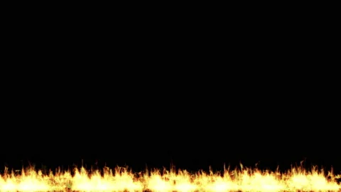 Real fire burning lower thirds animation | Stock Video | Pond5