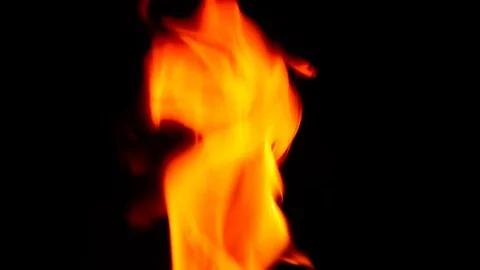 Real fire flame. Alpha channel | Stock Video | Pond5