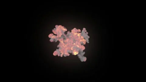 Real Fire Visual Effect Animation on Bla... | Stock Video | Pond5