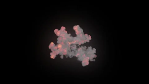 Real Fire Visual Effect Animation on Bla... | Stock Video | Pond5