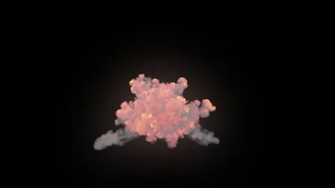 Real Fire Visual Effect Animation on Bla... | Stock Video | Pond5