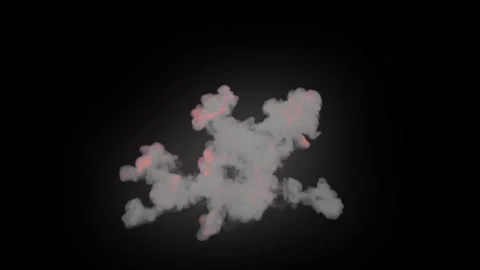 Real Fire Visual Effect Animation on Bla... | Stock Video | Pond5