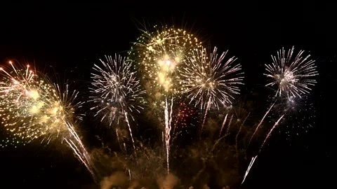 Real Fireworks display celebration, Colo... | Stock Video | Pond5