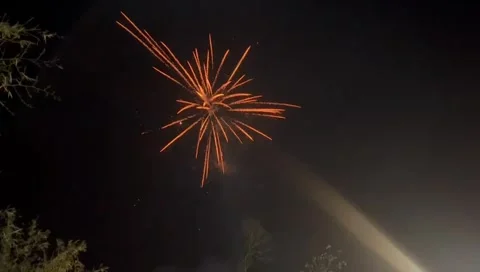 real fireworks at night in kerala India ... | Stock Video | Pond5