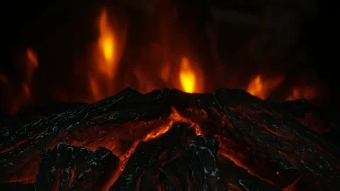 Real flame 4k resolution wallpaper | Stock Video | Pond5