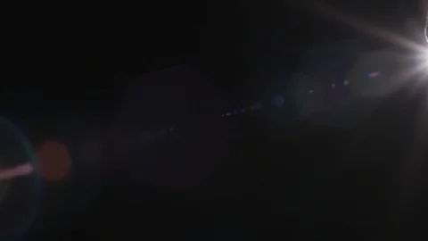 Real Lens Flare Form Spot Light And A... | Stock Video | Pond5