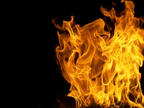 Real-life fire practical compositing ele... | Stock Video | Pond5