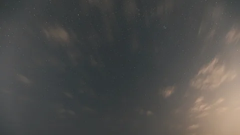 Real Night Sky Stars. Natural Starry Sky... | Stock Video | Pond5