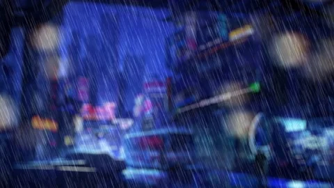 Real Rain Drops Falling Seamless 4K loop... | Stock Video | Pond5