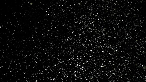 Real snowfall on black background | Stock Video | Pond5