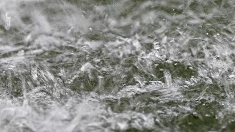 Real-time of falling water-drops with sp... | Stock Video | Pond5