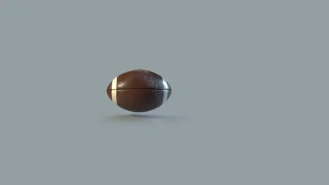 Realistic 3D American Football spinning ... | Stock Video | Pond5