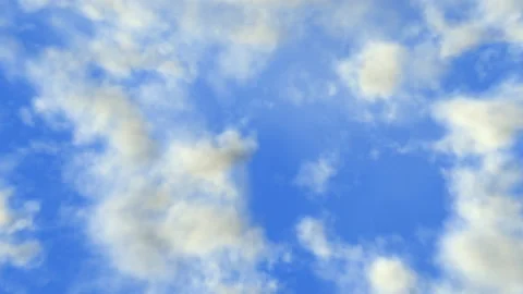 Realistic 3D animation of the blue cloud... | Stock Video | Pond5