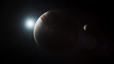 Realistic 3D animation of Jupiter rotati... | Stock Video | Pond5