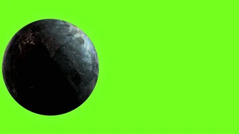 Realistic 3D earth rotating on green bac... | Stock Video | Pond5