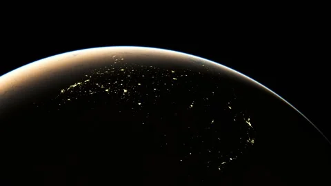 Realistic 3D model of the rotating earth... | Stock Video | Pond5