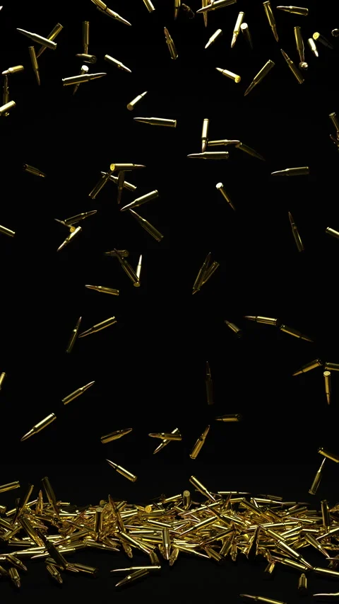 Realistic 3D Rendered Grendel Bullets Fa... | Stock Video | Pond5