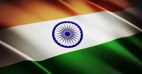 Realistic 4K India national flag seamles... | Stock Video | Pond5
