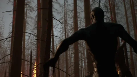 Realistic and action scene of zombie att... | Stock Video | Pond5