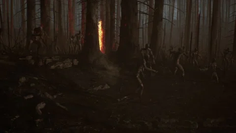 Realistic and action scene of zombie att... | Stock Video | Pond5