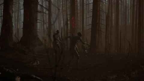 Realistic and action scene of zombie att... | Stock Video | Pond5