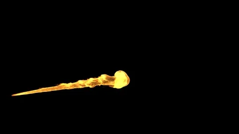 Realistic animation of a flame shooting ... | Stock Video | Pond5