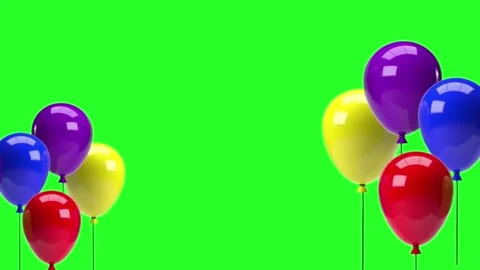 Realistic Balloons Animation with Colors... | Stock Video | Pond5