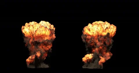 Prekeyed Alpha Explosion Stock Footage ~ Royalty Free Stock Videos | Pond5