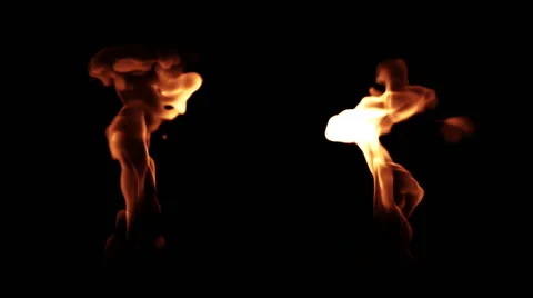 Realistic cg flames 3d animation | Stock Video | Pond5