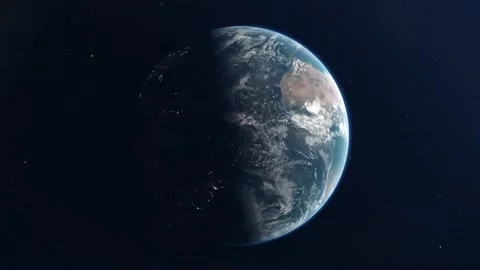 Realistic CGI footage of the planet eart... | Stock Video | Pond5