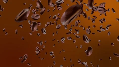 Realistic coffee beans on Green Screen L... | Stock Video | Pond5
