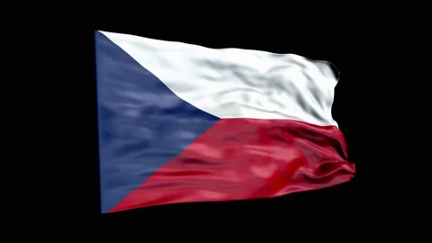 Realistic Czechia flag is waving 3D anim... | Stock Video | Pond5