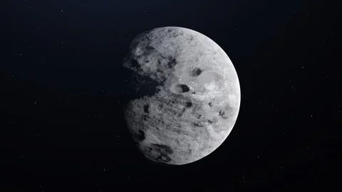 Realistic Dead Planet Rotating From Spac... | Stock Video | Pond5