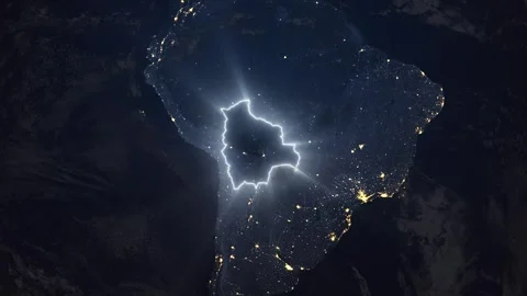 Realistic Earth Night Orbit and Zoom Glo... | Stock Video | Pond5