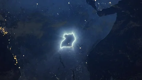 Realistic Earth Night Orbit and Zoom Glo... | Stock Video | Pond5