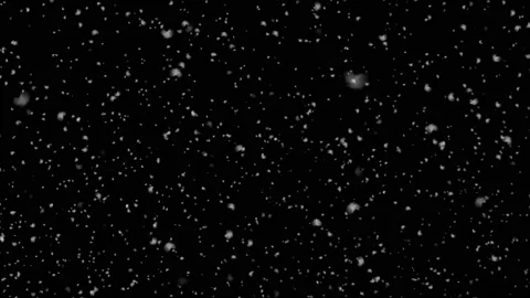 Realistic falling snow, alpha channel. T... | Stock Video | Pond5