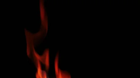 Realistic Fire with alpha | Stock Video | Pond5