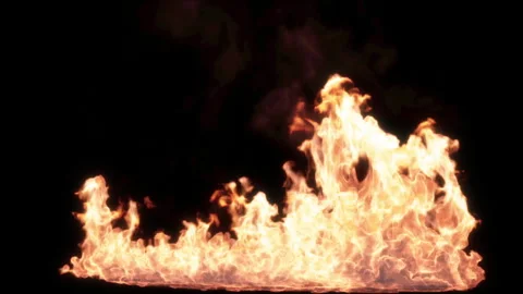 Realistic Fire Alpha | Stock Video | Pond5