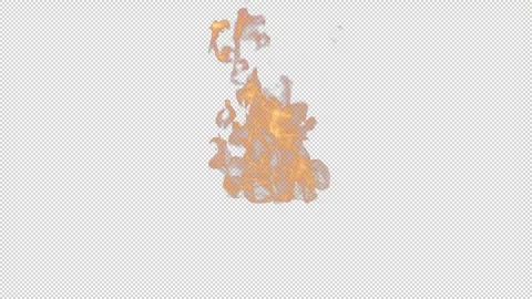 Realistic Fire with alpha, Full HD. VFX ... | Stock Video | Pond5