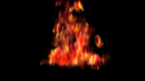 Realistic fire animation overlay backgro... | Stock Video | Pond5