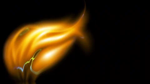 Realistic Fire Flame 4K Overlay Black Ba... | Stock Video | Pond5