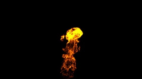 Realistic Fire ignition with alpha | Stock Video | Pond5