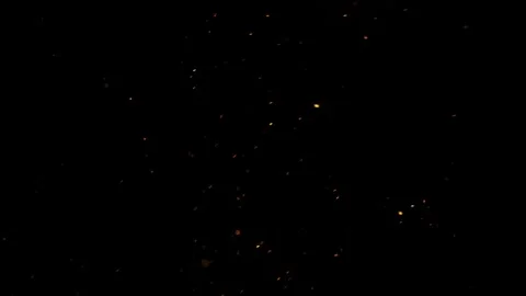 Realistic floating embers particles on b... | Stock Video | Pond5