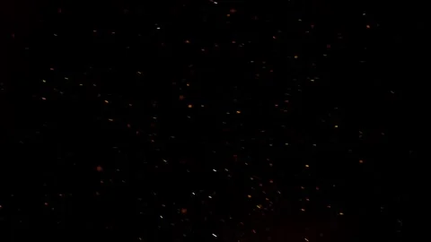 Realistic floating embers particles on b... | Stock Video | Pond5